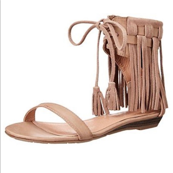 Very Volatile | Shoes | Very Volatile Aubrey Tan Suede Boho Fringe ...